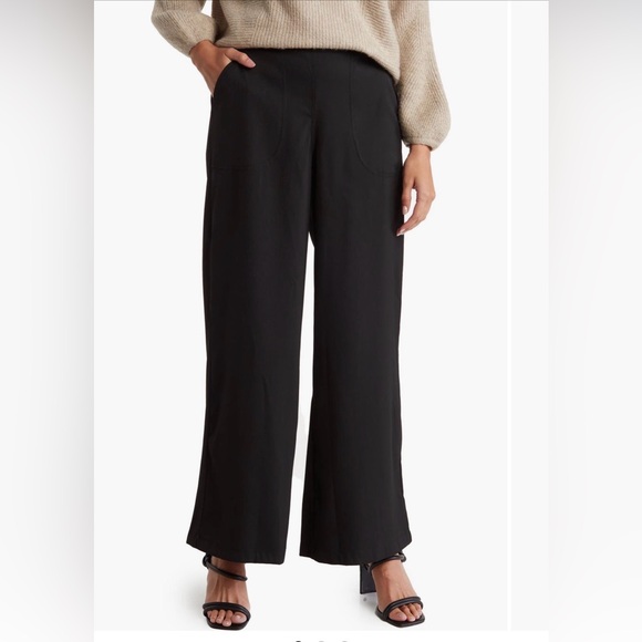 Max Studio | Pants & Jumpsuits | Max Studio Elegant Black Wide Leg ...